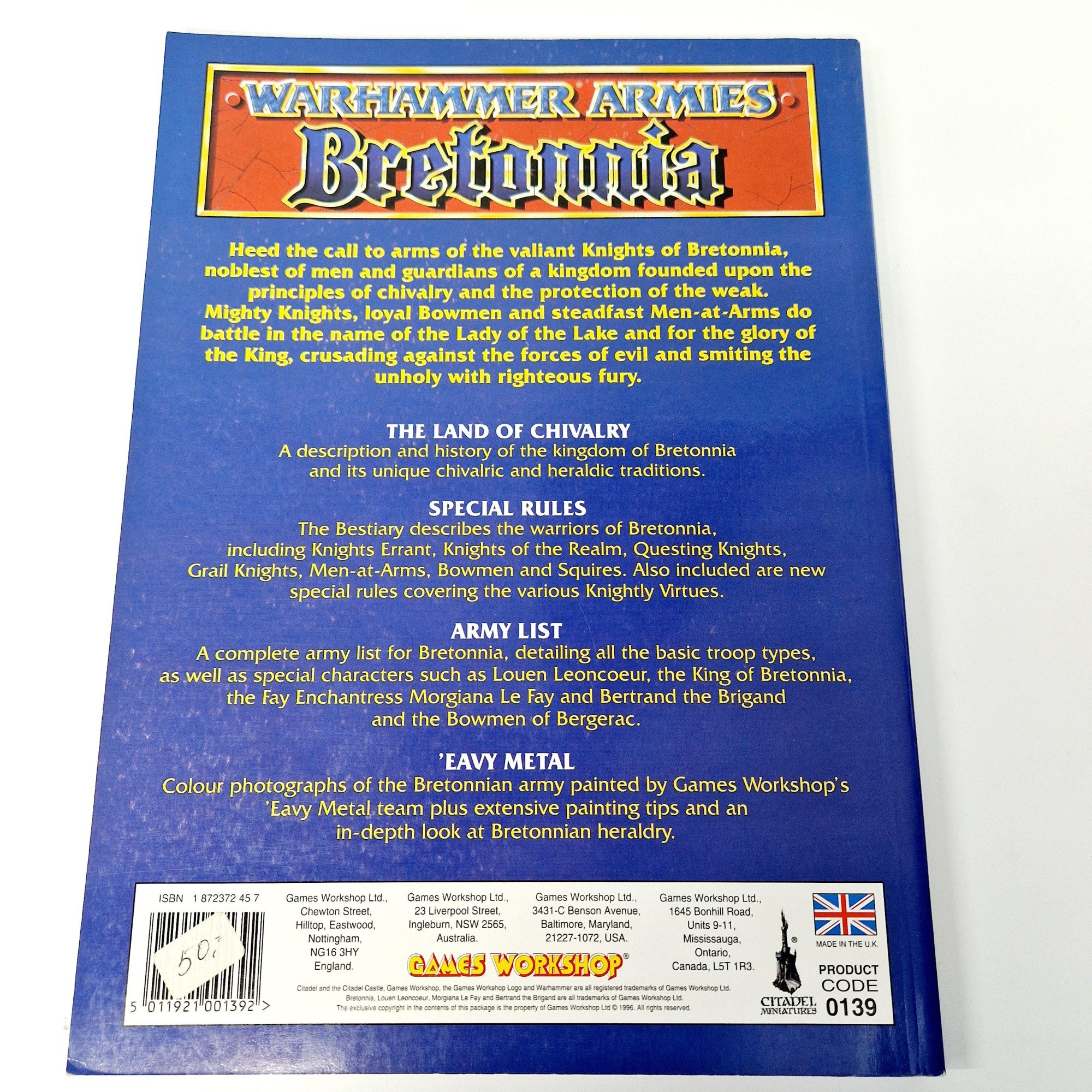Bretonnia 5th Edition Army Book Ouroboros Bretonnia 5th Edition Army Book Ouroboros